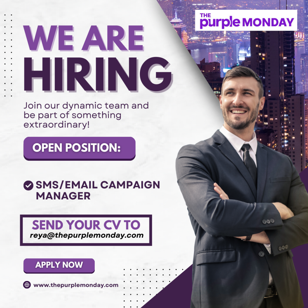 Join Our Team Today - The Purple Monday